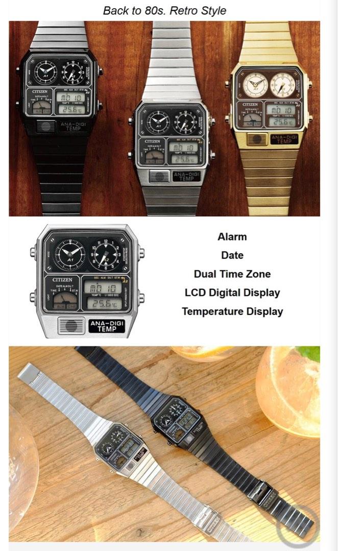 Citizen Gold Ana-Digi Temperature Quartz JG2103-72X S$502.90, Luxury ...