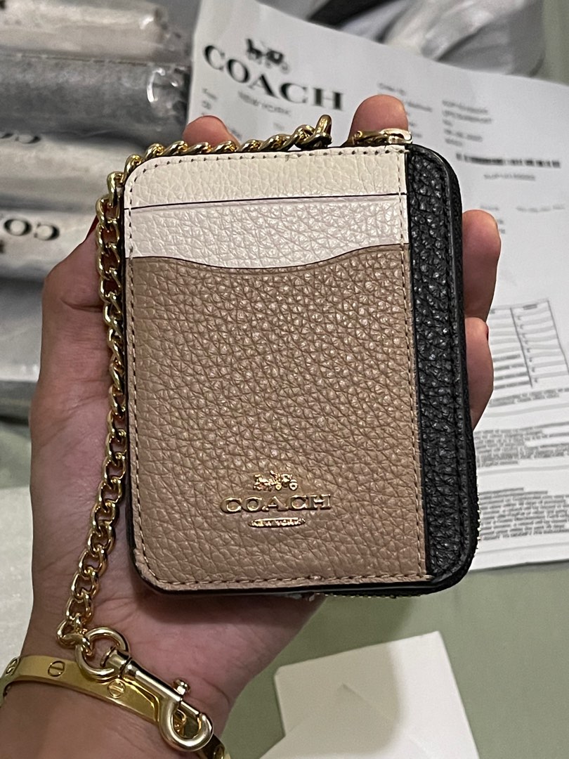 coach zip card case, Women's Fashion, Bags & Wallets, Wallets & Card ...