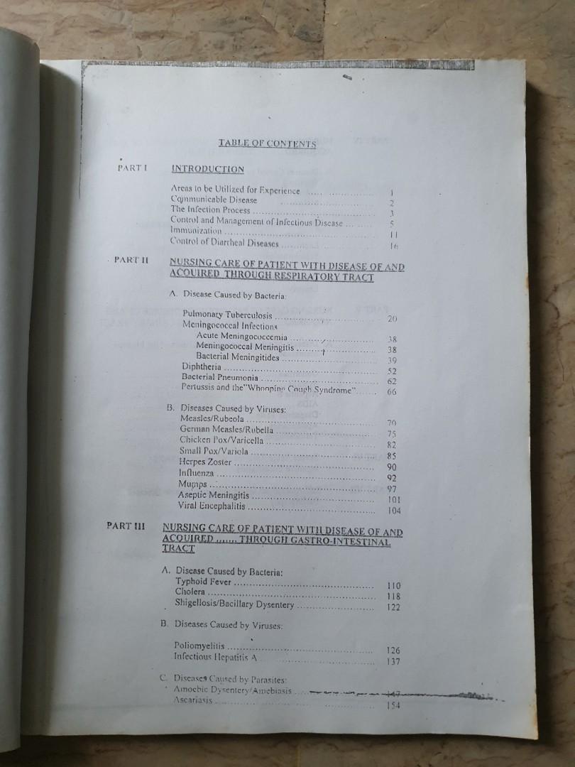 Compilation of Communicable Diseases in Nursing, Hobbies & Toys, Books & Magazines, Textbooks on ...