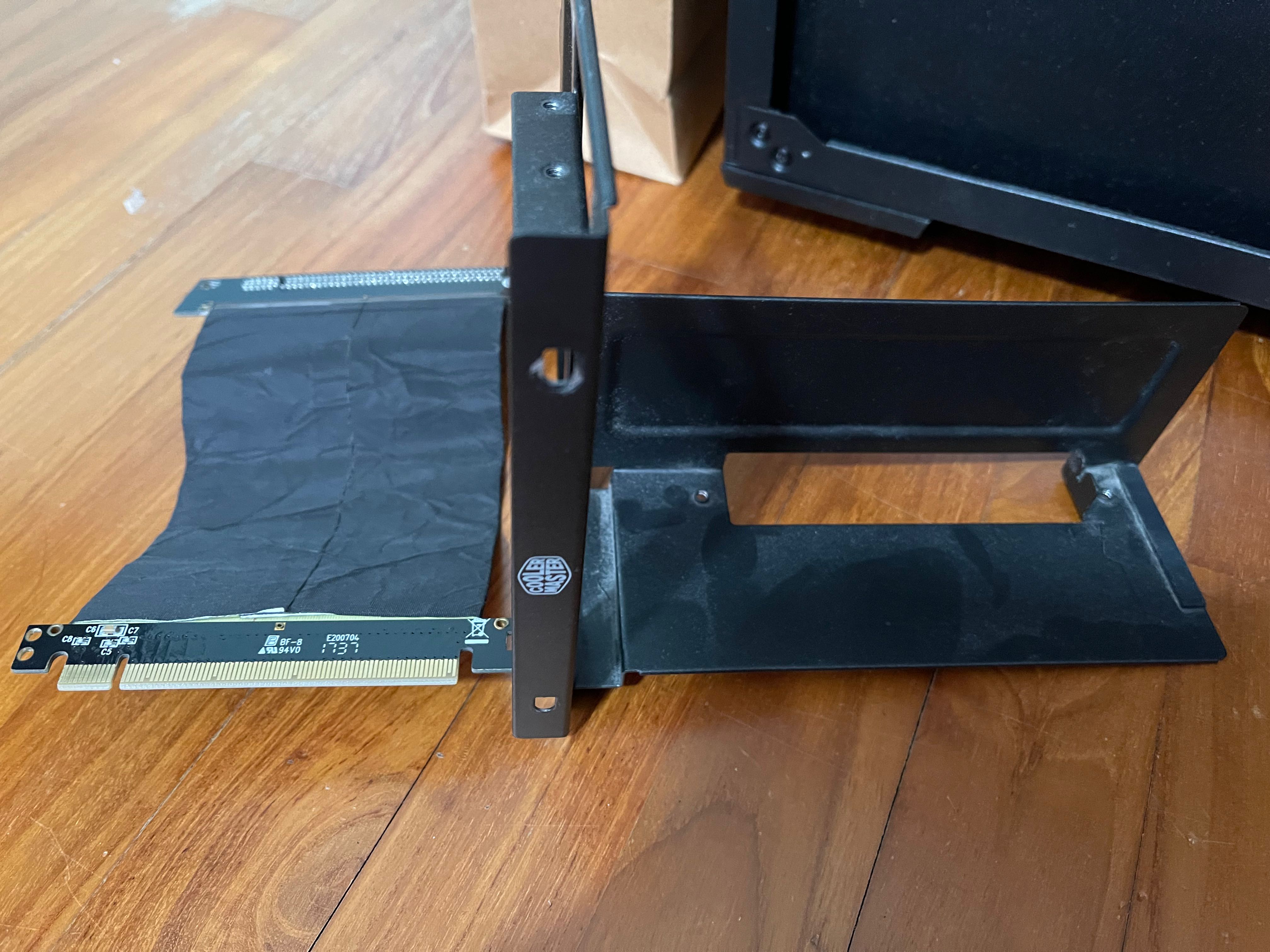 Cooler Master Vertical GPU Mount with PCI-E Raiser, Computers & Tech ...