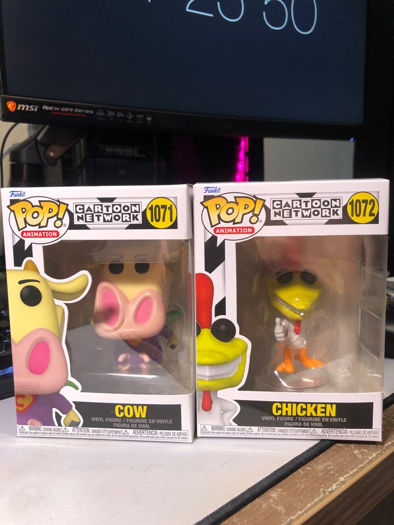 Cow&Chicken Funko Pop Set, Hobbies & Toys, Toys & Games on Carousell