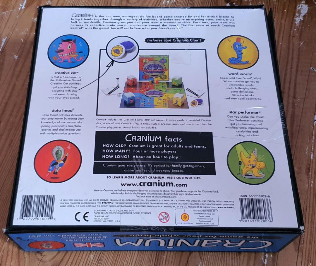 CRANIUM - The Game For Your Whole Brain, Hobbies & Toys, Toys & Games ...
