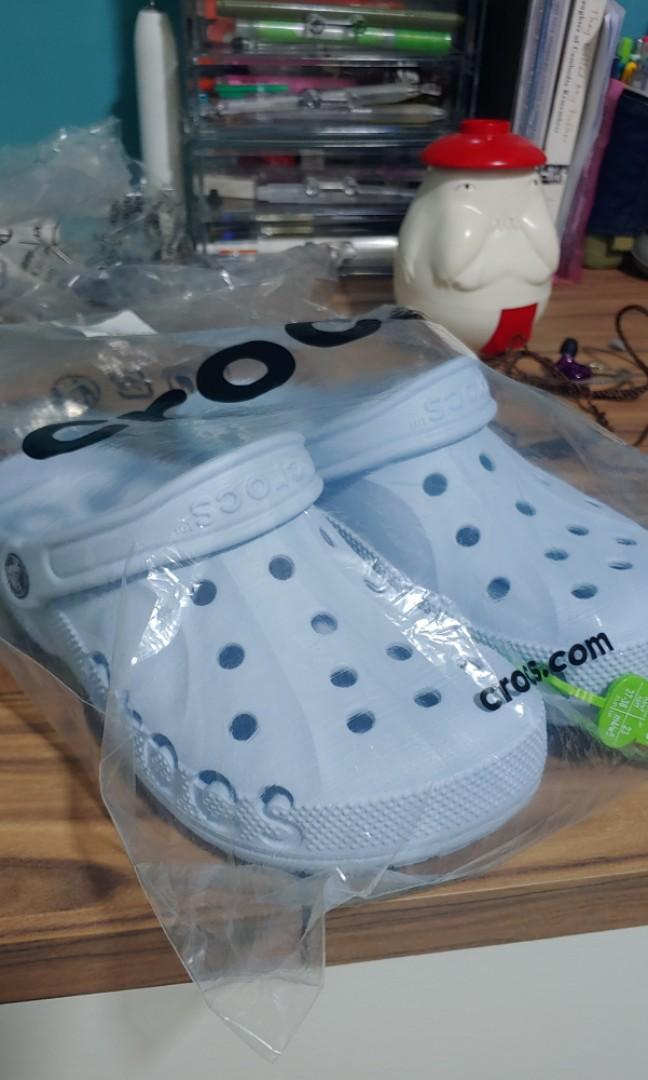 Crocs Mineral Blue Baya, Women's Fashion, Footwear, Flipflops and ...