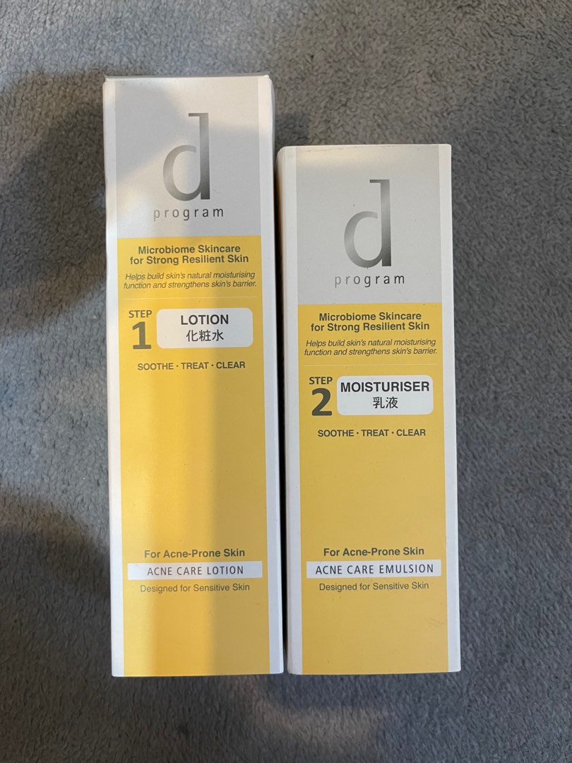 D Program Acne Care Lotion & Emulsion Duo, Beauty & Personal Care, Face, Face Care on Carousell