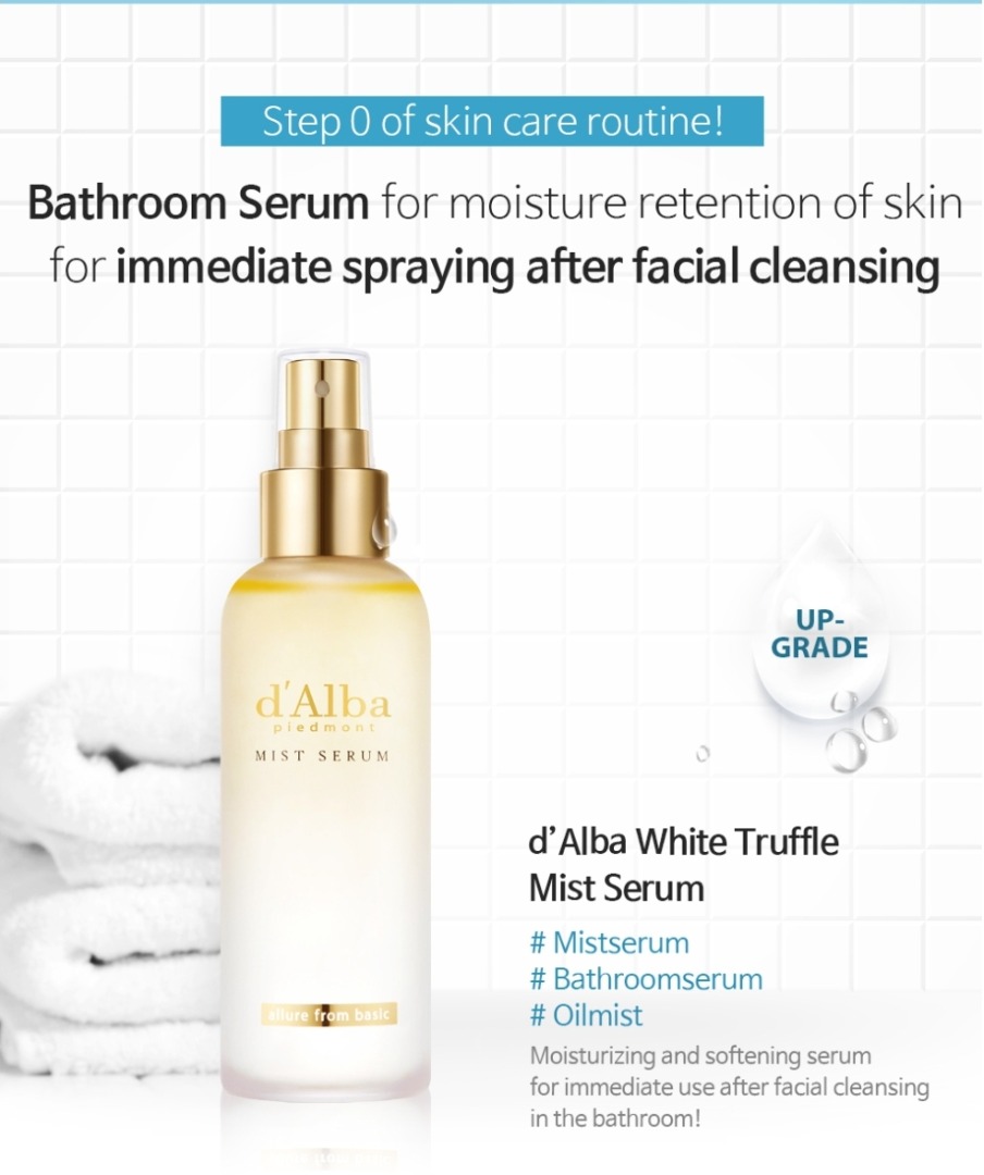 d'Alba White Truffle First Spray Mist Serum 100ml, Beauty & Personal ...