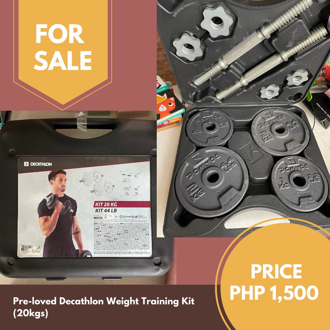 Decathlon Weight Training Kit (20kgs), Sports Equipment, Other Sports ...