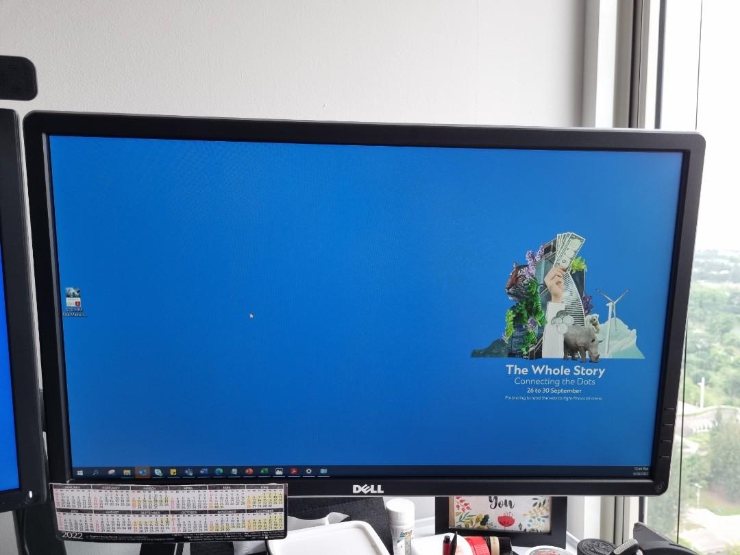 Dell 23-24 inch monitors x2 (selling together only), Computers & Tech ...