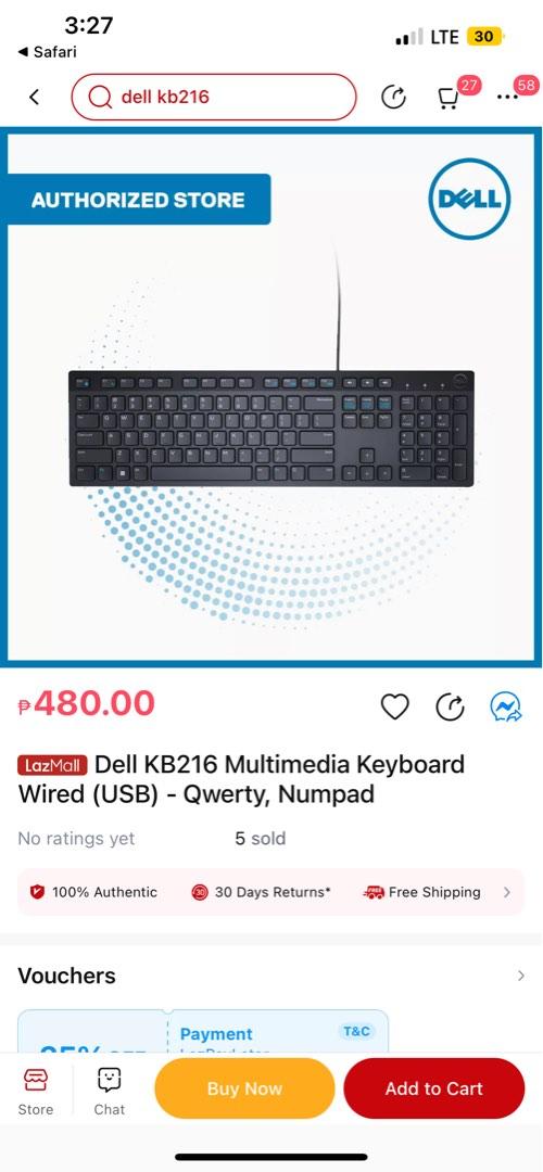 Dell Keyboard, Computers & Tech, Parts & Accessories, Other Accessories ...