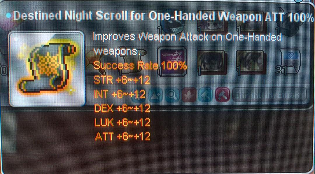 Destined Night Scroll for One Handed Weapon., Video Gaming, Gaming ...