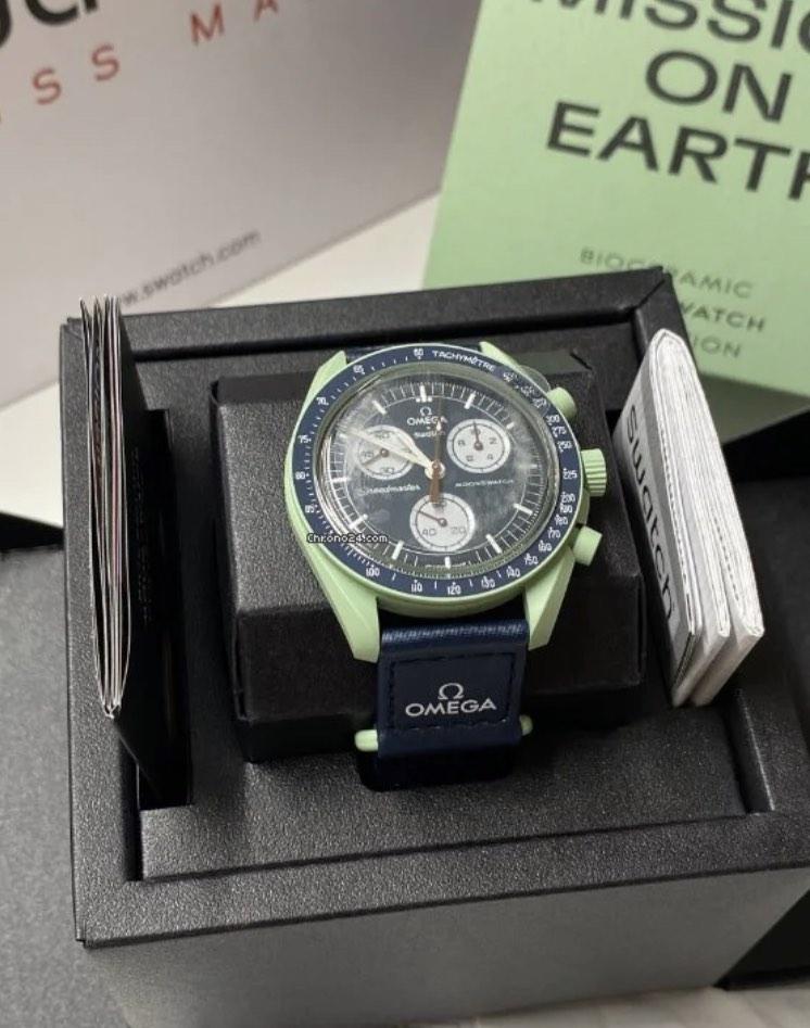 Earth Omega Swatch, Luxury, Watches on Carousell
