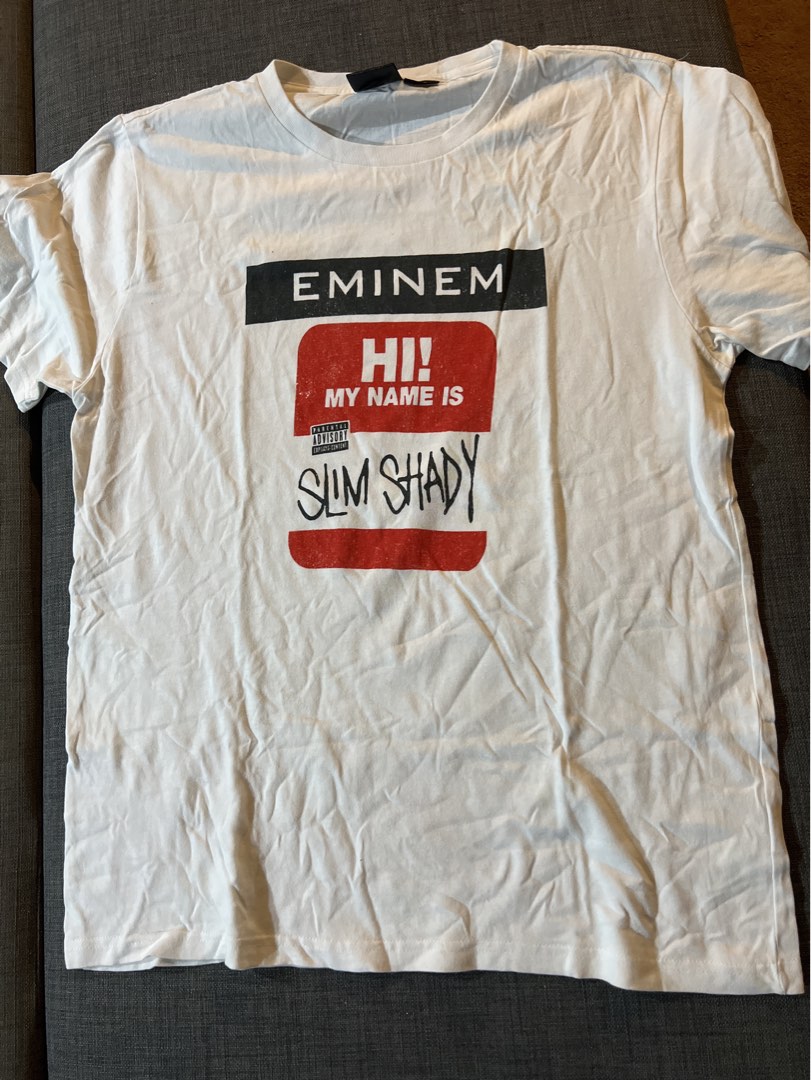 Eminem slim shady graphic tee, Men's Fashion, Tops & Sets, Tshirts ...