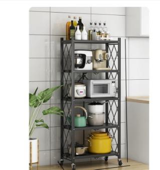 foldable kitchen storage rack 3 / 4 / 5 foldable storage rack with ...