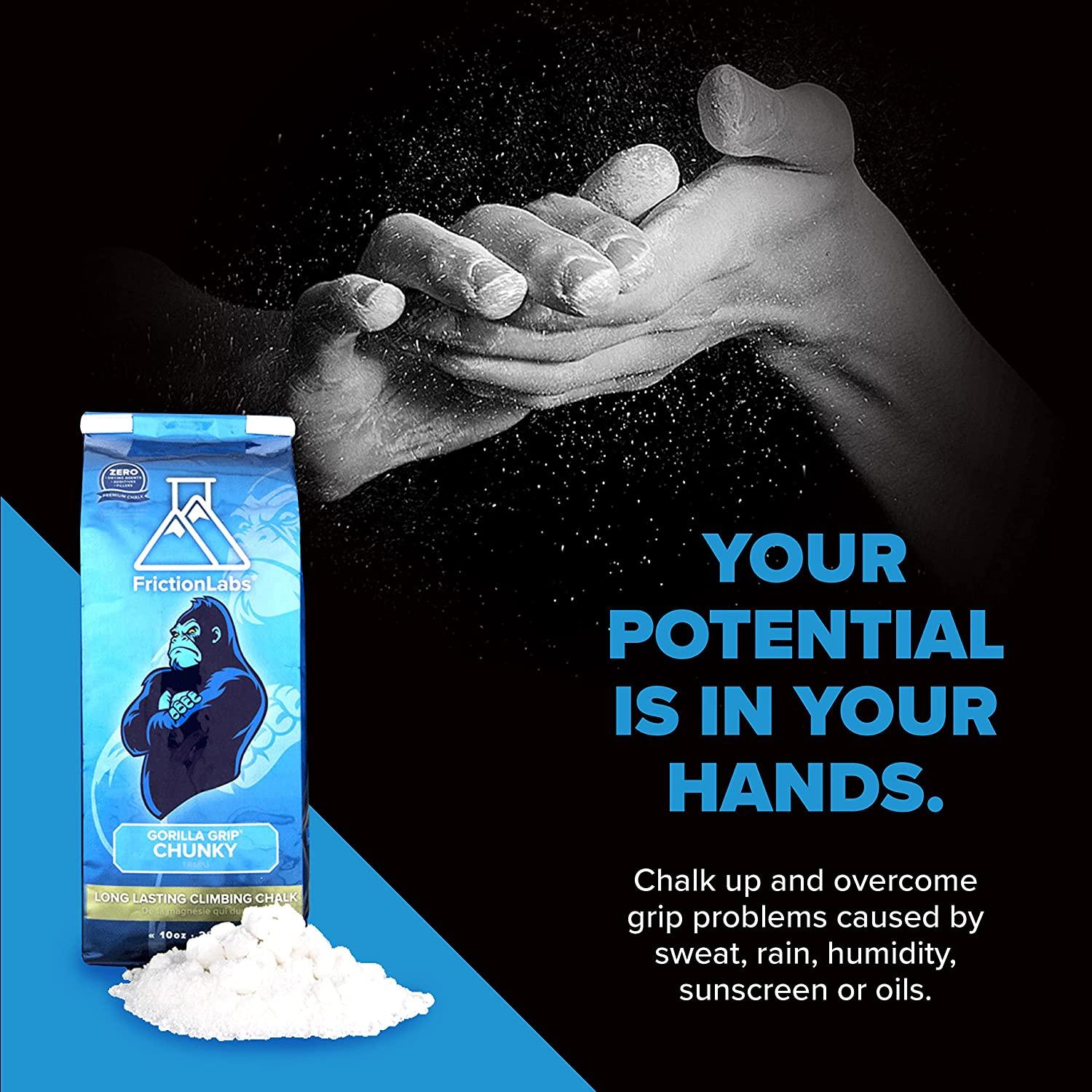 Friction Labs Premium Sports Chalk for Rock Climbing, Weight Lifting ...