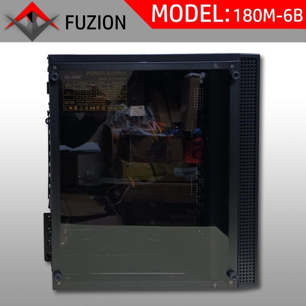 Fuzion Computer case black with power supply ATX-700W -500, Computers & Tech, Desktops on Carousell