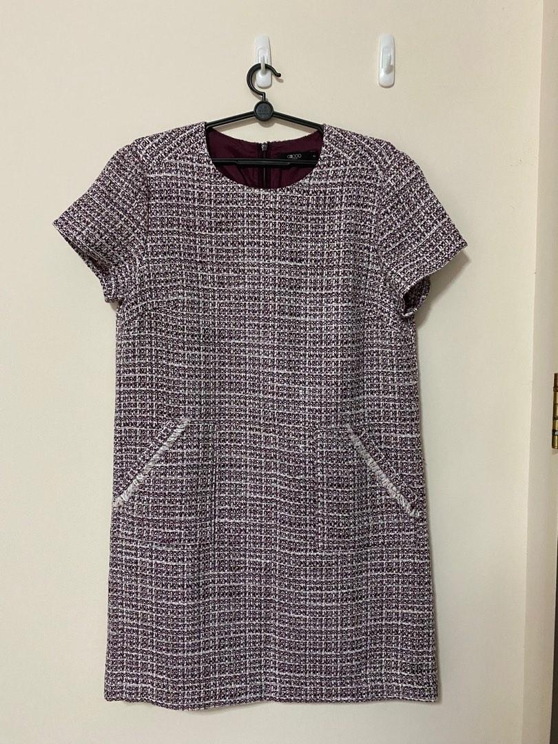 G2000 Tweed Dress (purple), Women's Fashion, Dresses & Sets, Dresses on ...