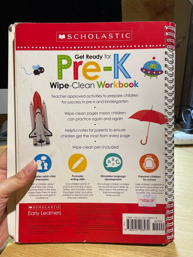Get ready for pre-k wipe clean workbook, Hobbies & Toys, Books ...
