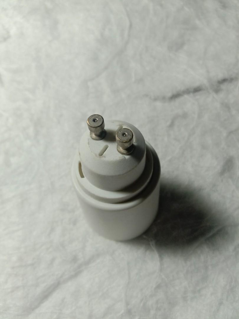 GU10 to E27 Adaptor, Furniture & Home Living, Lighting & Fans, Lighting ...
