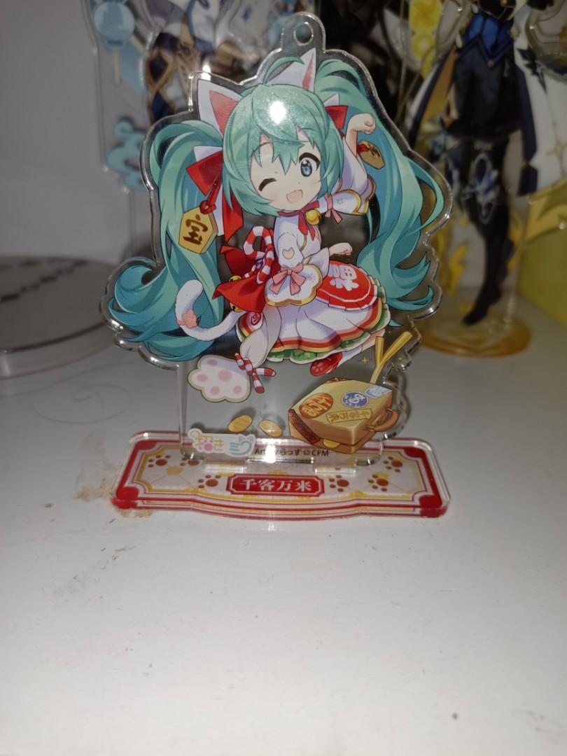 Hatsune Miku X maneki neko arcylic stand, Hobbies & Toys, Toys & Games ...