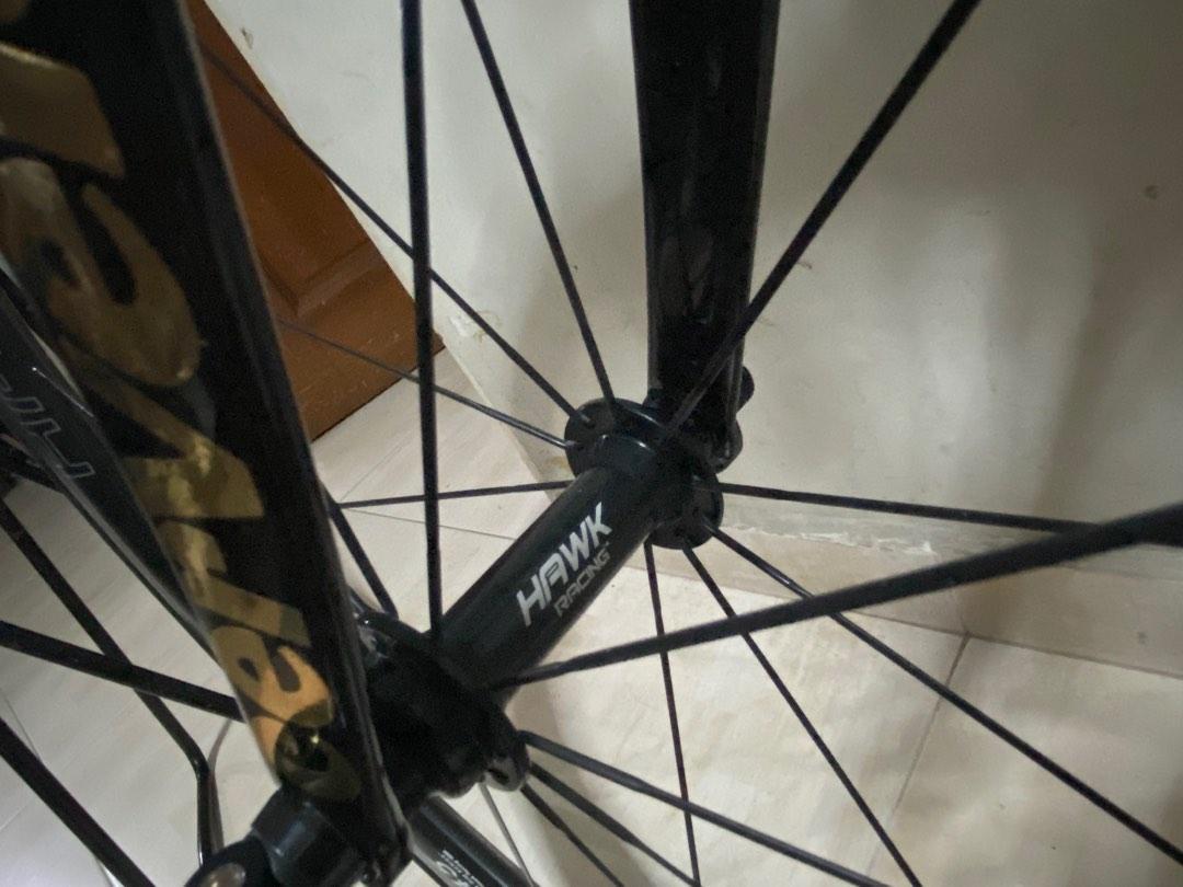Carbon Wheelset Hawk Racing V45 Clincher for road bike zipp enve ...