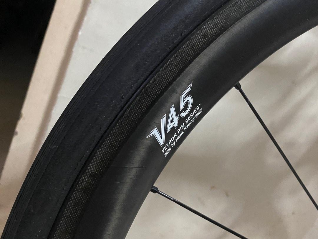 Carbon Wheelset Hawk Racing V45 Clincher for road bike zipp enve ...