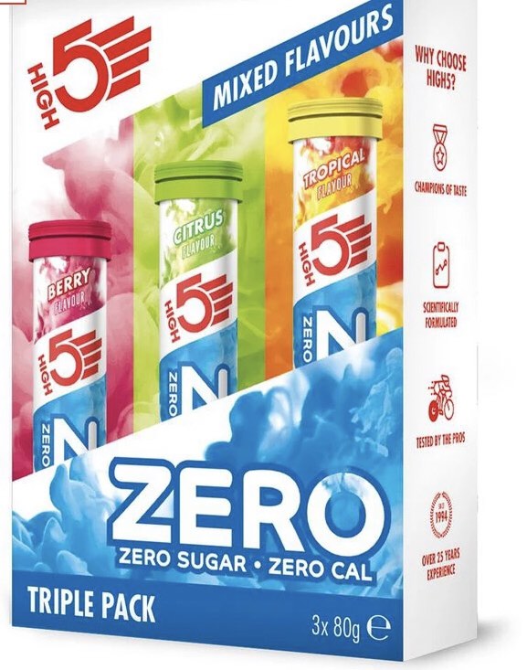 High5 Zero electrolyte tabs (pack of 3), Health & Nutrition, Health ...