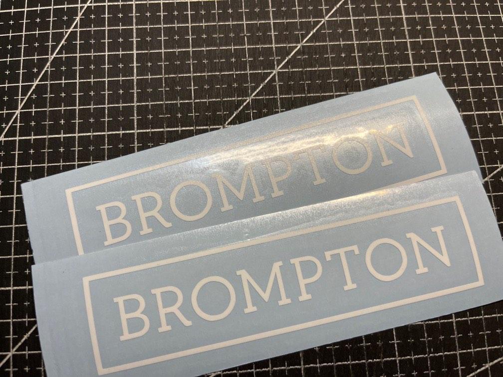 Ready Stock High Quality BROMPTON LOGO Die-Cut Vinyl Decal/Sticker ...