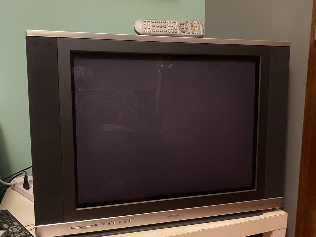 Hitachi 27ins CRT TV. Vintage., TV & Home Appliances, TV ...