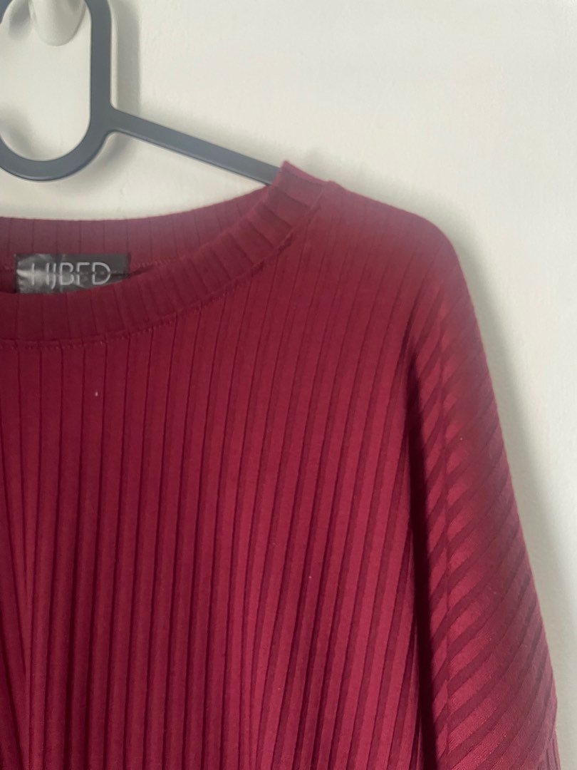 HJBD Red Dress, Women's Fashion, Muslimah Fashion, Dresses on Carousell