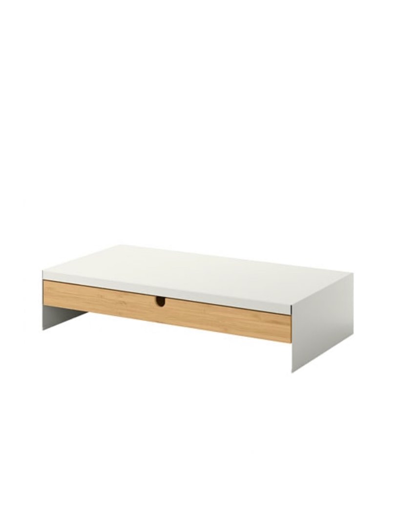 Ikea Elloven monitor stand with drawer, Furniture & Home Living, Office ...