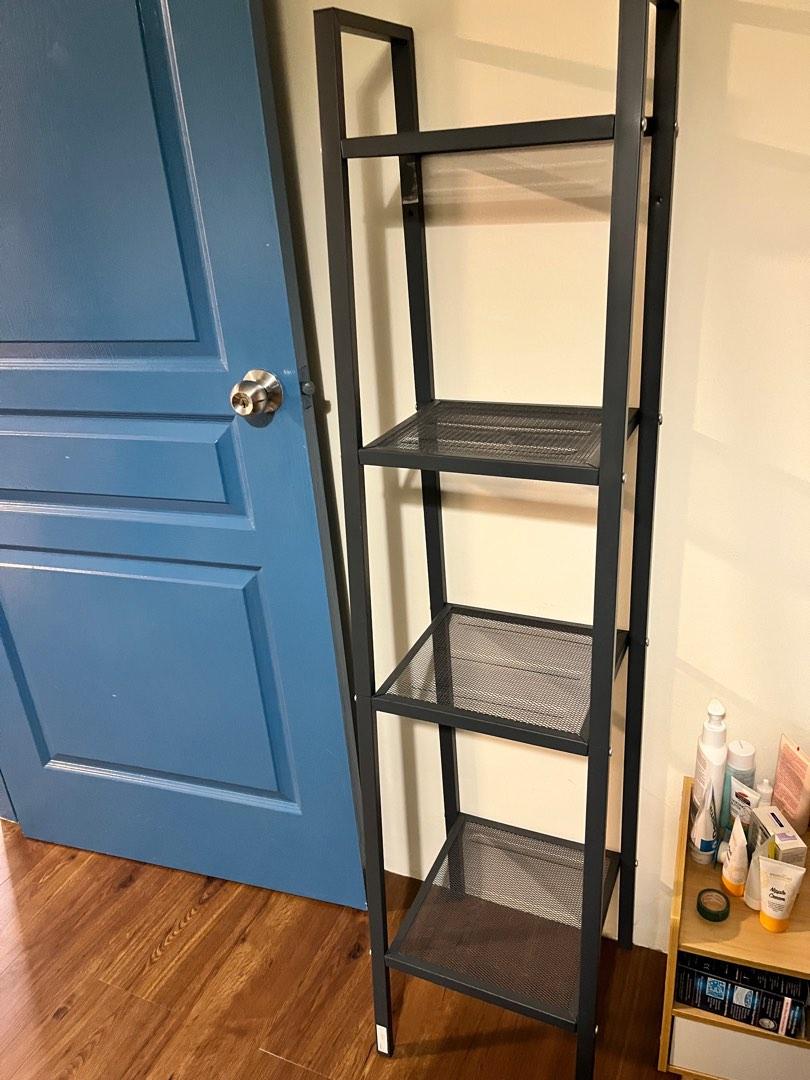 Ikea Lerberg - Shelf unit dark grey 35x148cm, Furniture & Home Living ...