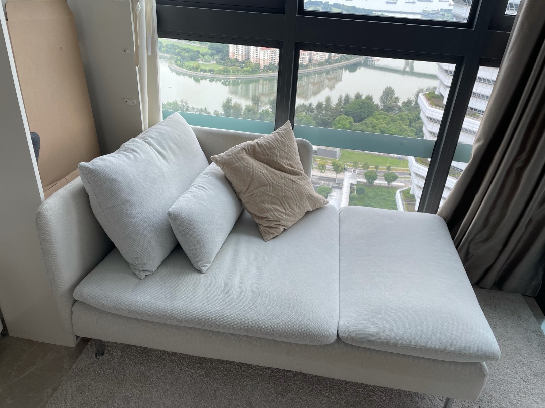 Ikea Soderhamn Chaise Lounge Finnsta White, Furniture & Home Living ...