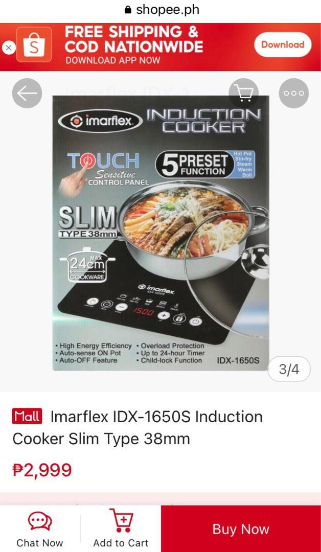 INDUCTION IMARFLEX, TV & Home Appliances, Kitchen Appliances, Cookers ...