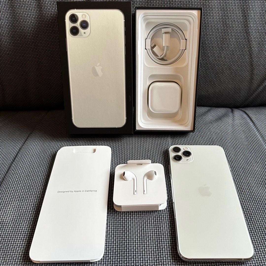 Full Set 512GB Apple iPhone 11 Pro Max Silver White, Mobile Phones ...