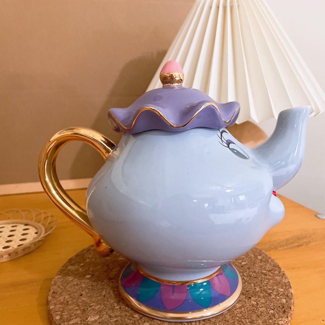 Japan Disney Belle Beauty and the Beast Mrs Potts Teapot, Furniture ...