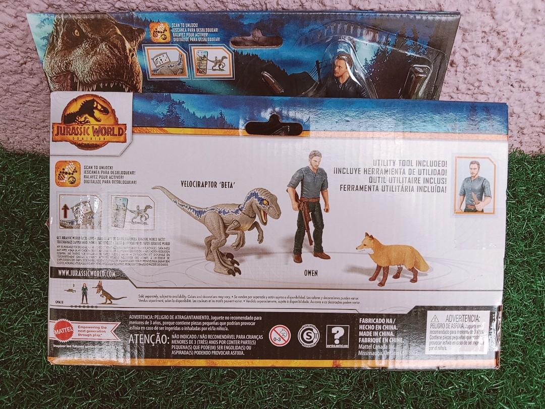 Jurassic World Dominion Owen & Velociraptor Beta Dinosaur, Hobbies ...