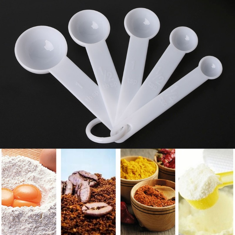 Kitchen Measuring Spoon Plastic spoon Kitchen Baking Measuring Tool 5 ...