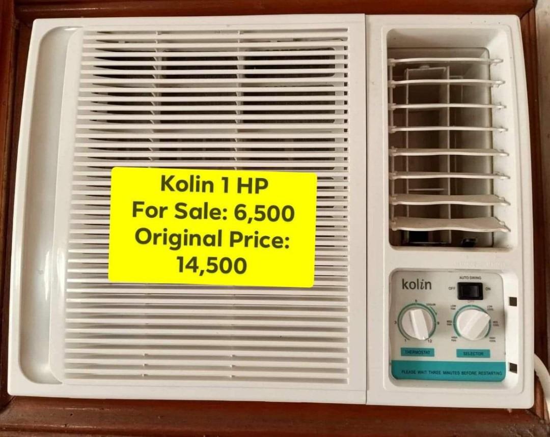 KOLIN Aircon 1 HP Window type, TV & Home Appliances, Air Conditioning ...