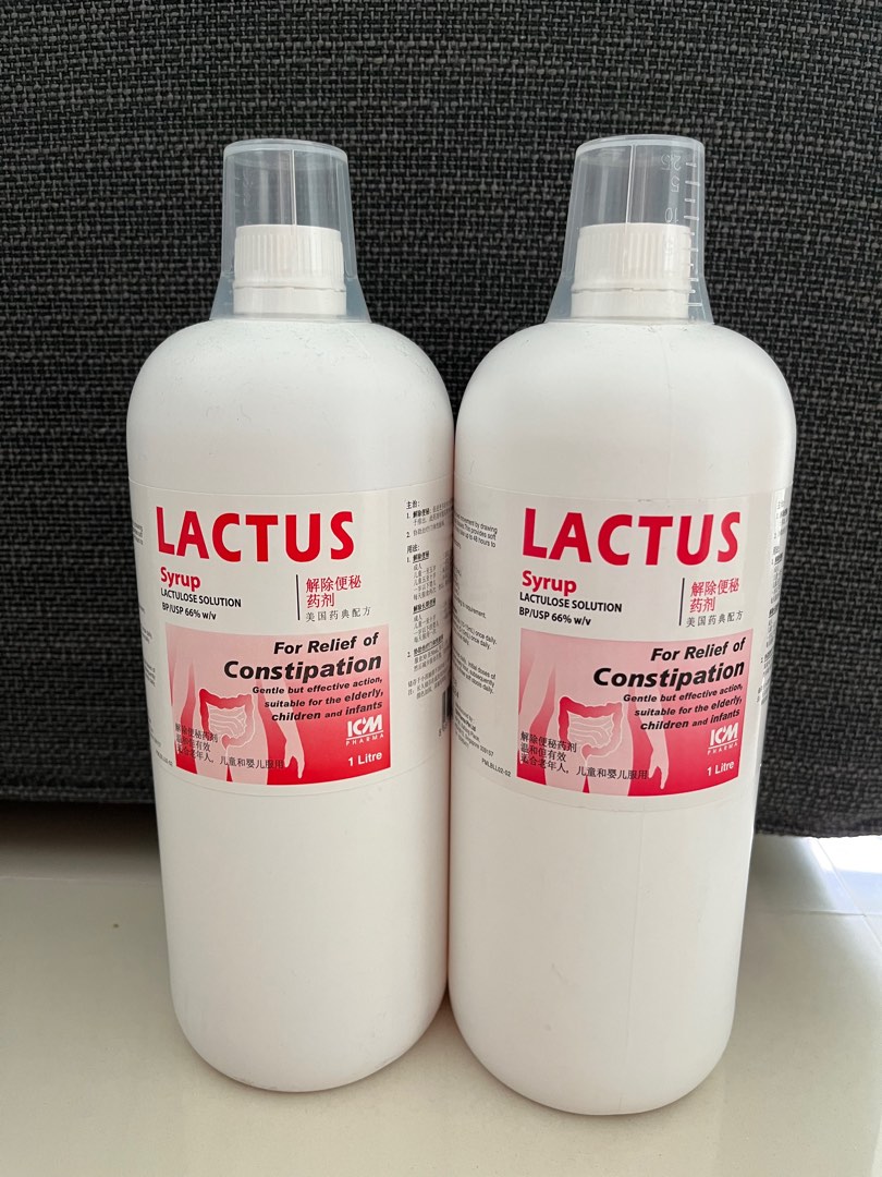 LACTUS Syrup 1000ml (2 bottles), Health & Nutrition, Health Supplements ...