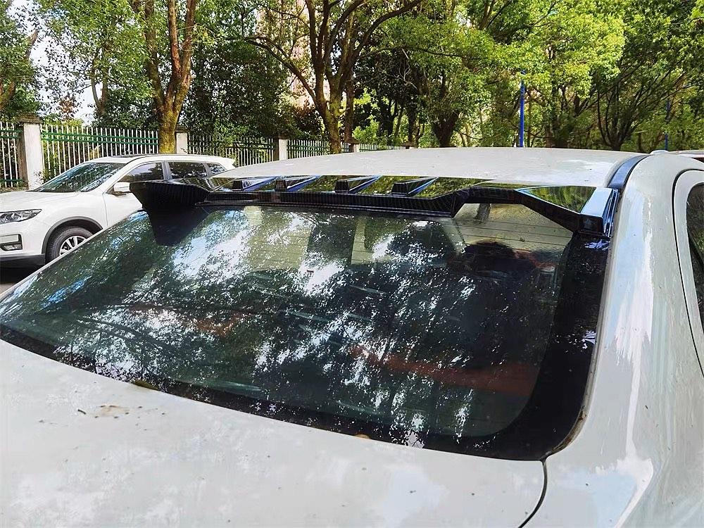 Lancer EX / Evo X Sporty Rear Visor (Carbon / Glossy Black), Car ...