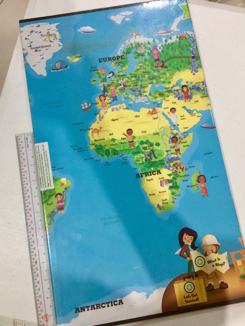 Leapfrog Map, Hobbies & Toys, Toys & Games on Carousell