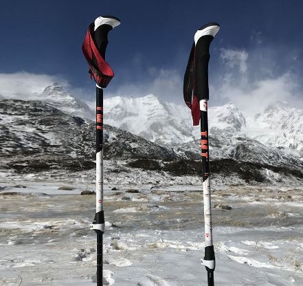 Light Outdoor Mount Everest Three-Section Stick Walking Stick External ...