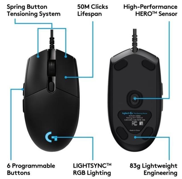 Logitech G Pro gaming mouse and keyboard set, Computers & Tech, Parts ...