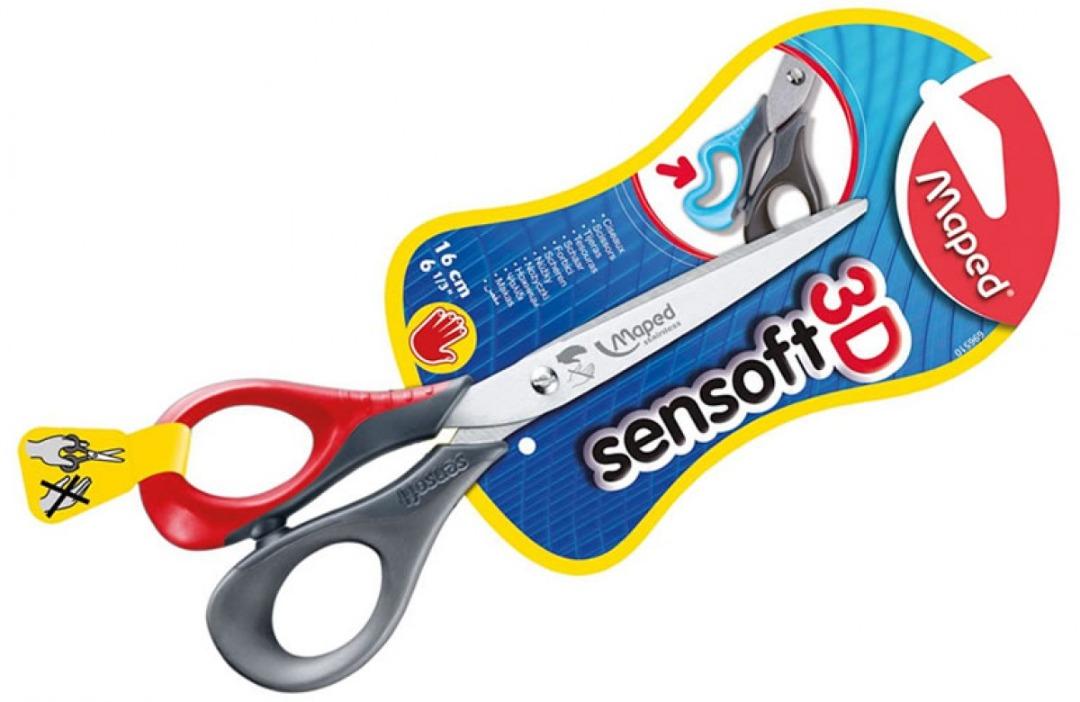 Maped 3D Sensoft Left-Handed Scissors 16cm | School Supplies, Hobbies ...