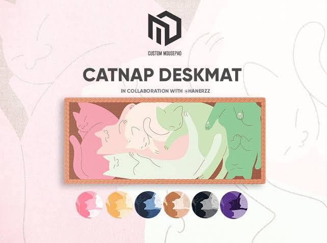 MD Custom Mousepad Catnap Deskmat Pink, Computers & Tech, Parts & Accessories, Mouse & Mousepads ...