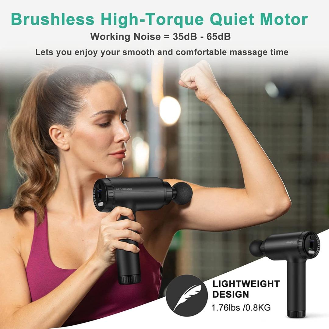 Medcursor Handheld Percussion Massage Gun - Deep Tissue Massager for ...