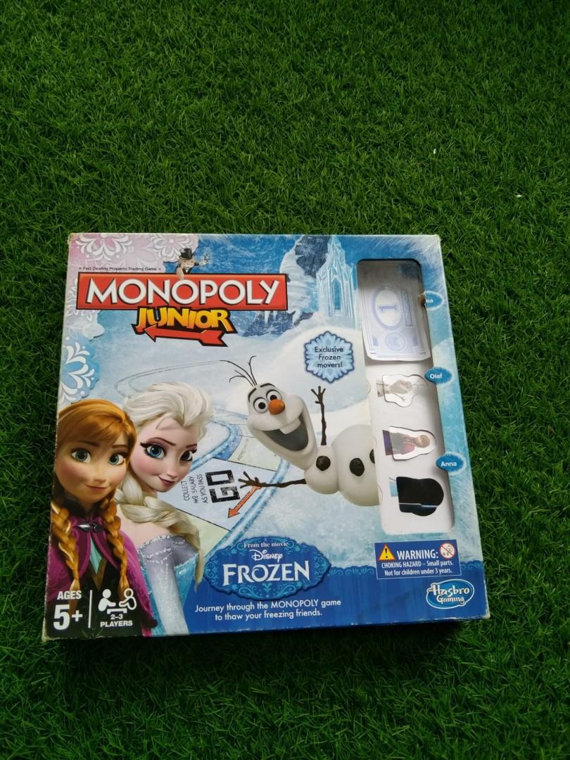 Monopoly Junior Frozen, Hobbies & Toys, Toys & Games on Carousell
