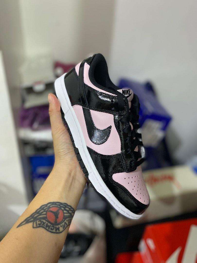 Nike dunk low blackpink patent Size: 7 & 7.5 wmns, Women's Fashion ...