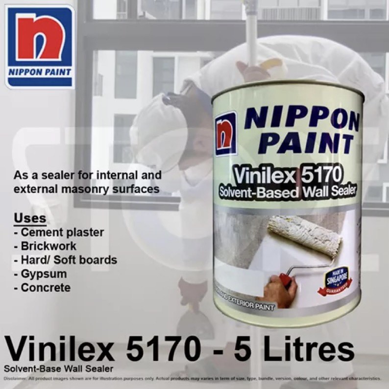 5 Litres Brand NEW Nippon Vinilex 5170 - 5 Litres Solvent Based Sealer ...
