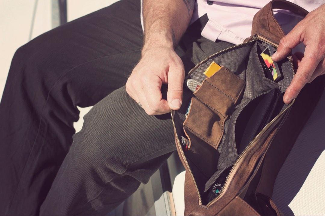 Nisnas Vortex Shield Mens Leathers Sling, Men's Fashion, Bags, Sling ...