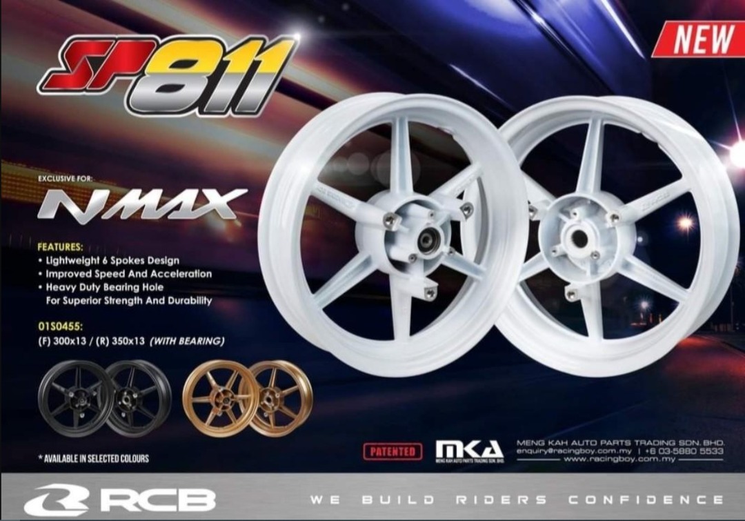 Nmax V2 RCB SP811 Sport Rim, Motorcycles, Motorcycle Accessories on ...